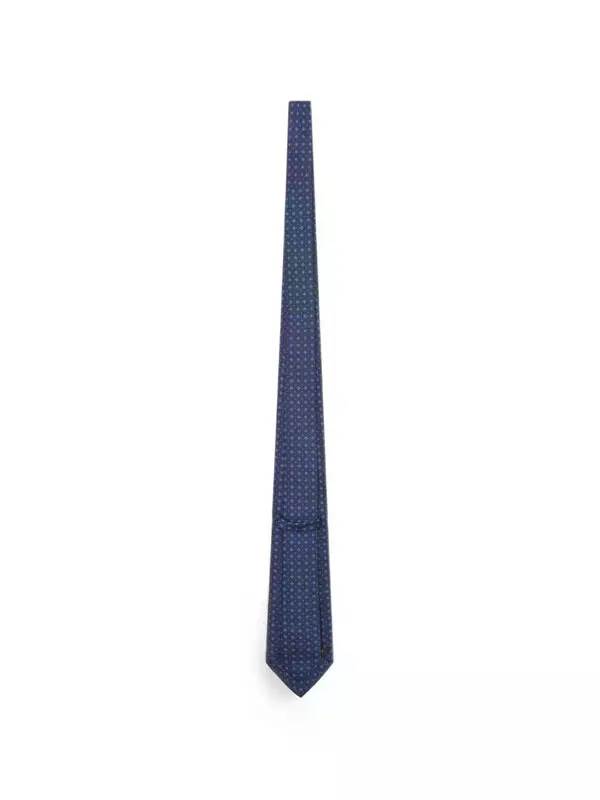 Kiton Geometric-pattern Silk Tie