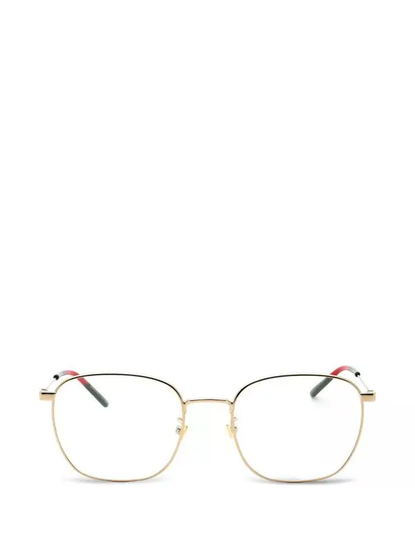 Gucci Geometric Frame Glasses - Gold