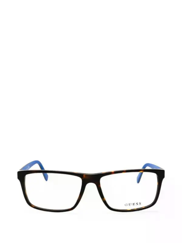 Guess Tortoiseshell-pattern Rectangle-frame Glasses