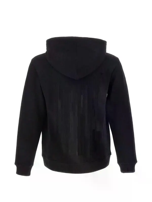 EA7 Ribbed Logo-patch Hoodie