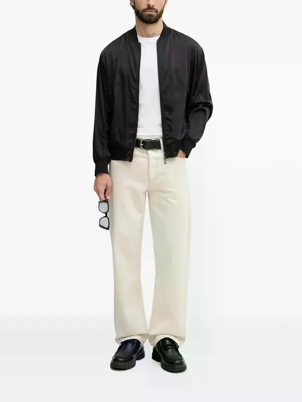 Armani Exchange Logo-embroidered Bomber Jacket