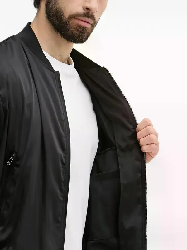 Armani Exchange Logo-embroidered Bomber Jacket