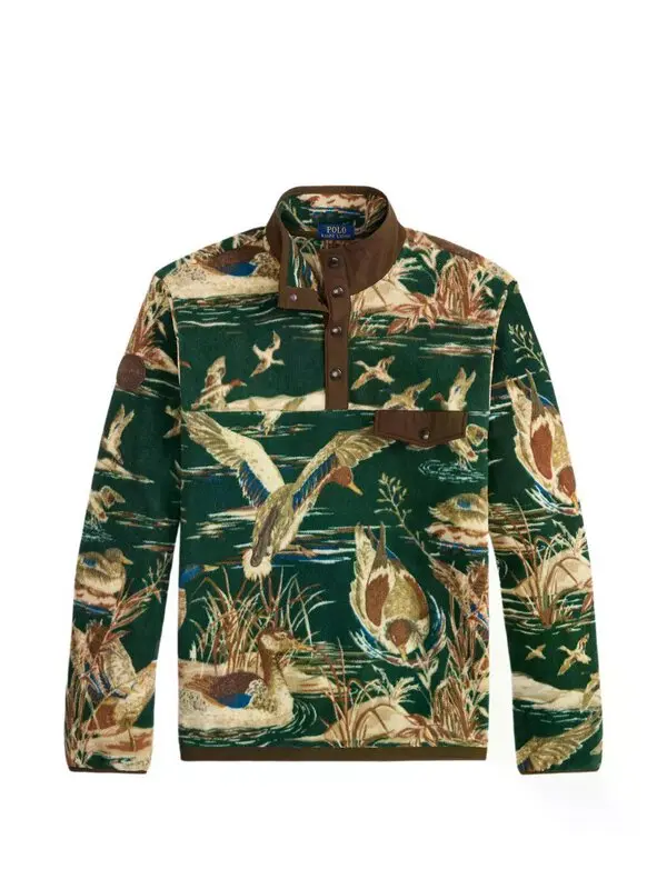 Polo Ralph Lauren Duck-print Fleece Sweatshirt - Green