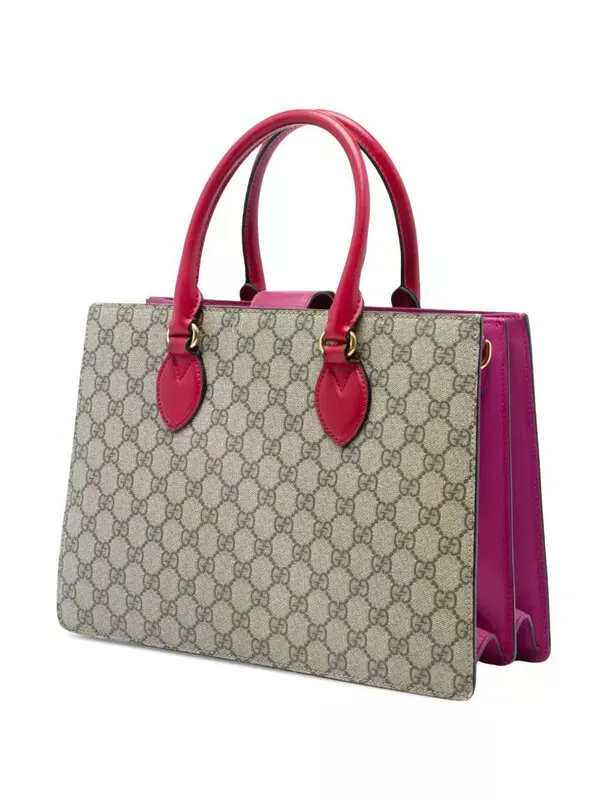 Gucci 2016-2026 Gg Supreme Convertible Top Handle Bag Satchel
