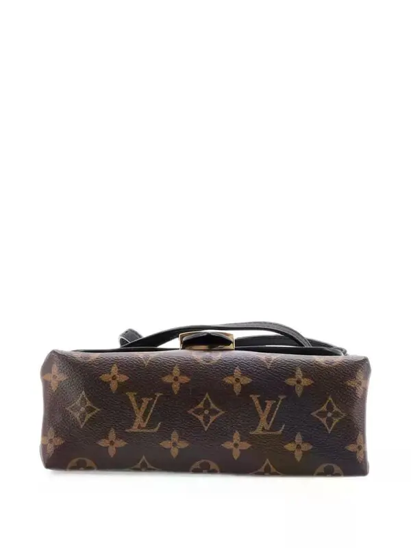 LOUIS VUITTON Locky Handbag Monogram Canvas With Leather Bb Satchel