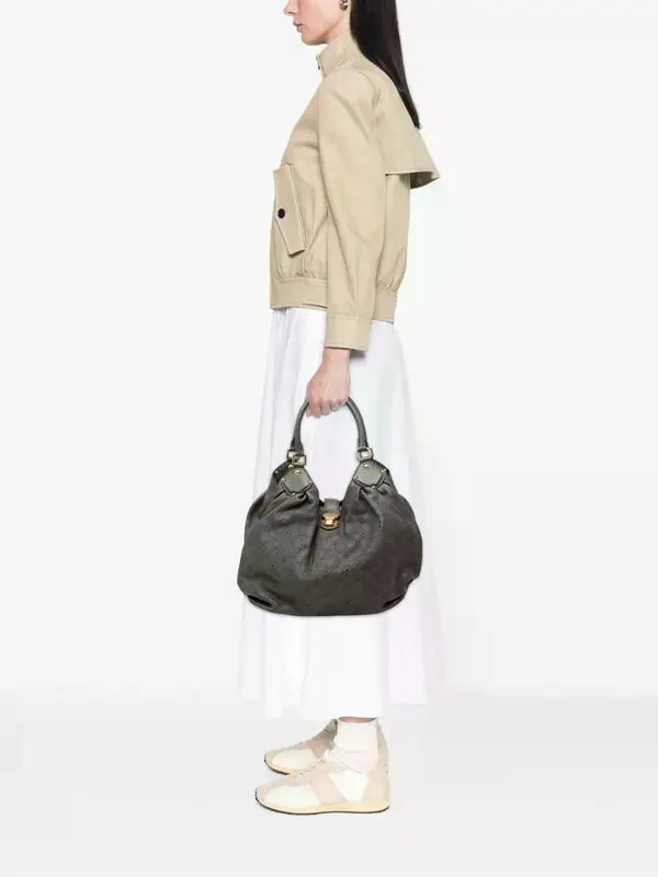 LOUIS VUITTON 2010 Monogram Mahina L Hobo Bag