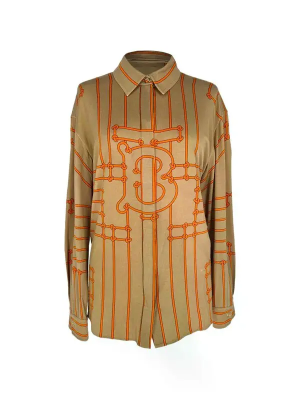 Burberry Emma Printed Shirt - Neutrals