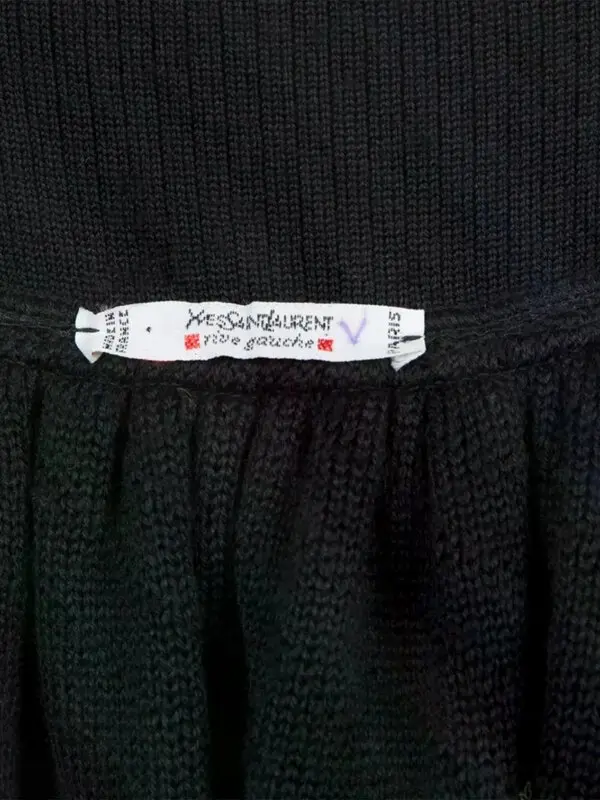 Saint Laurent 1990s Rive Gauche Knitted Midi Skirt