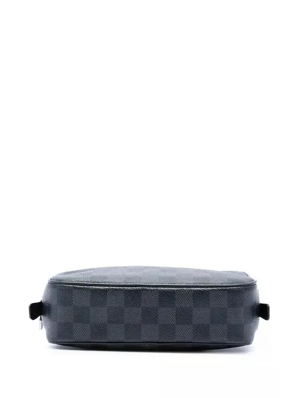 LOUIS VUITTON 2018 Damier Graphite Toilette Pouch Pm Clutch Bag