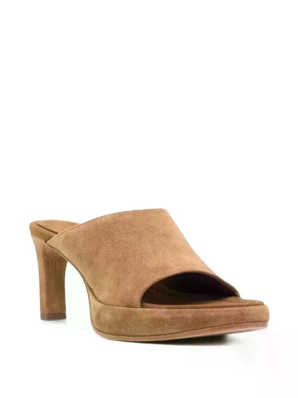 Balenciaga 80mm Suede Platform Sandals