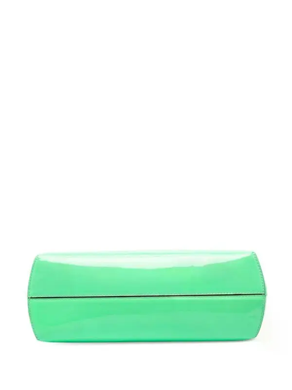Fendi Patent Leather Midi Bag - Green