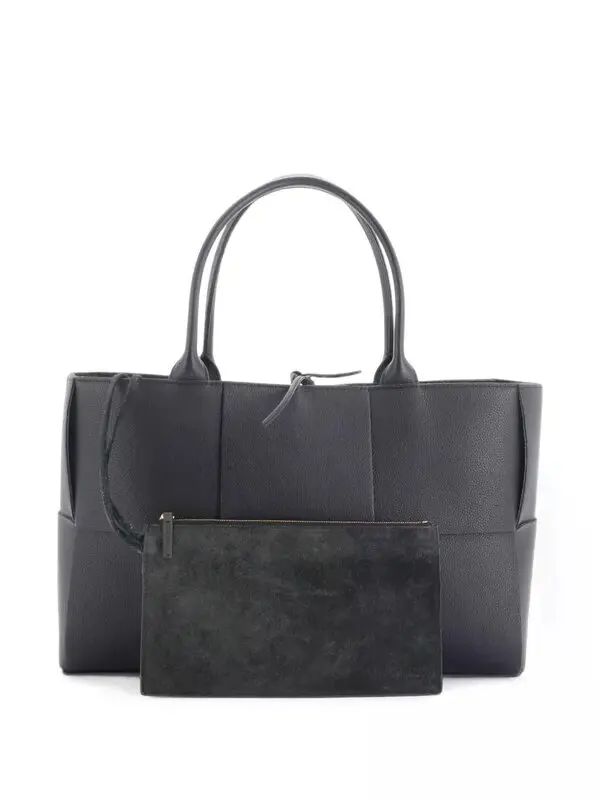 Bottega Veneta Arco Maxi Intrecciato Leather Medium Tote Bag