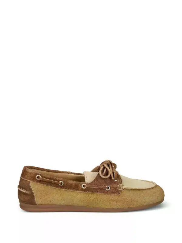 POSA Suede Panelled Loafers