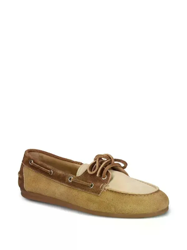 POSA Suede Panelled Loafers