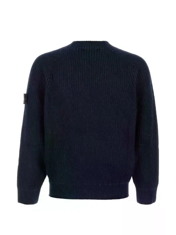 Stone Island Ribbed-knit Logo-patch Sweater