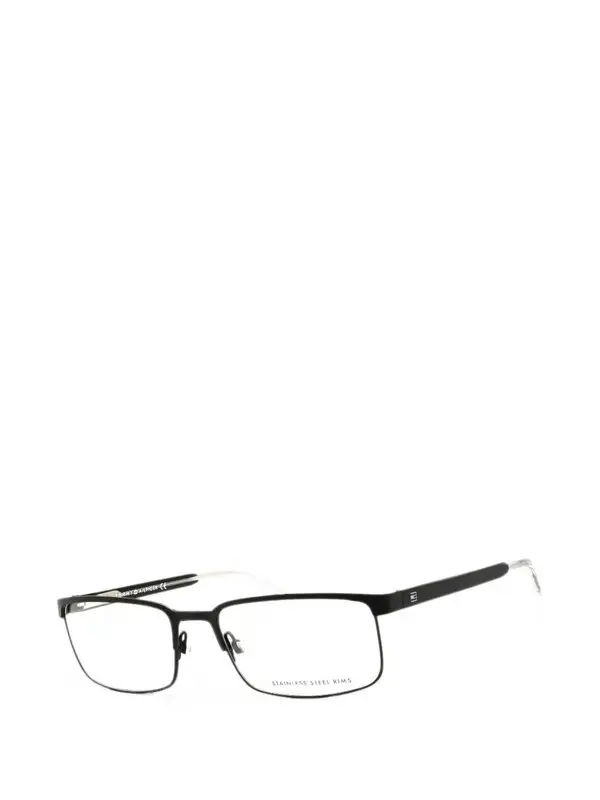 Tommy Hilfiger Rectangle-frame Logo-plaque Glasses