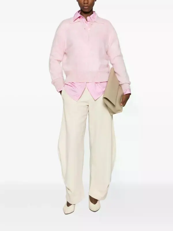 IVORY PARIS Noemi Button-up Sweater - Pink
