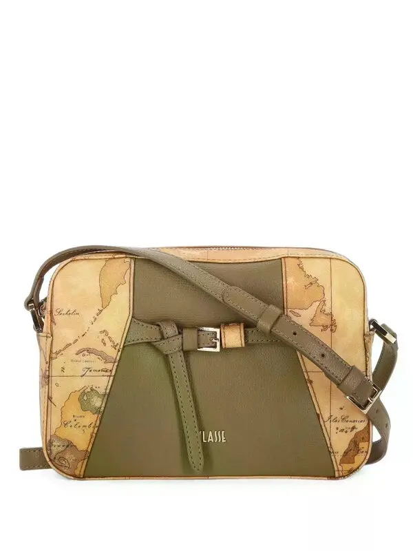 ALVIERO MARTINI 1° CLASSE Geo Classic Map-print Shoulder Bag - Neutrals