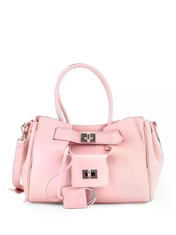 Balenciaga Bel Air Carry All Bag Leather Mini Tote Bag - Pink