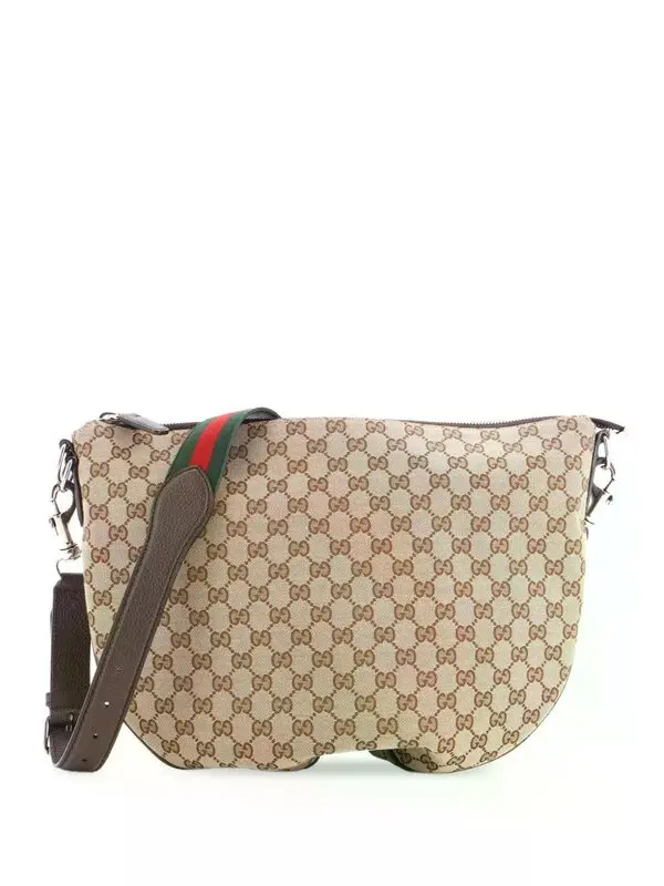 Gucci Gg Canvas Medium Messenger Bag - Brown