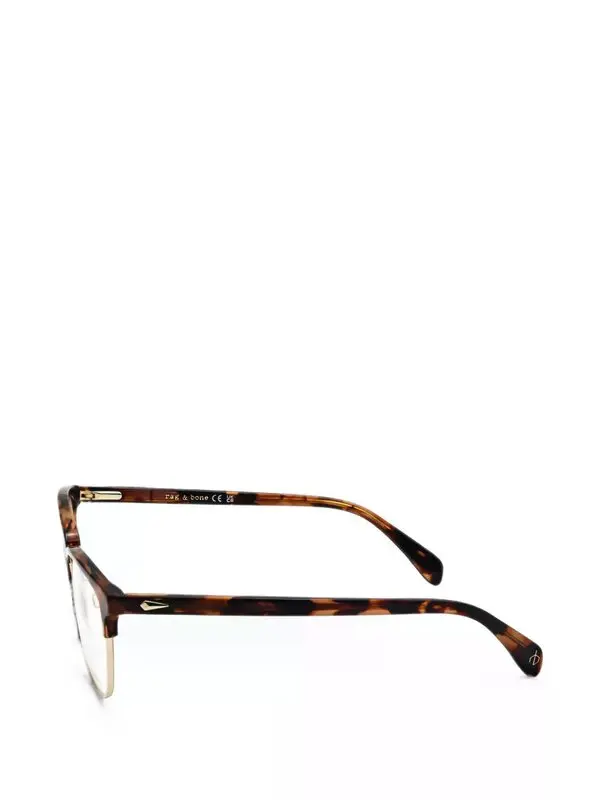 Rag & Bone Tortoiseshell-effect Browline-frame Glasses