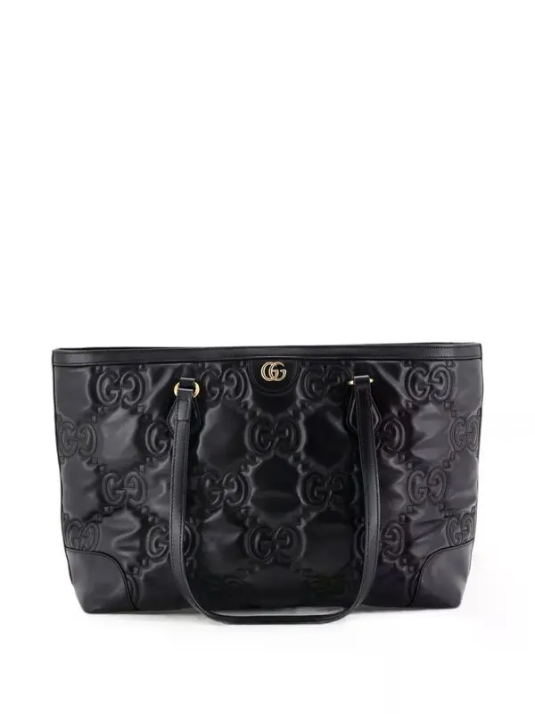 Gucci Ophidia Open Gg Matelasse Leather Medium Tote Bag