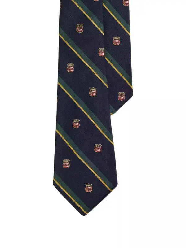 Polo Ralph Lauren Striped Embroidered Club Tie