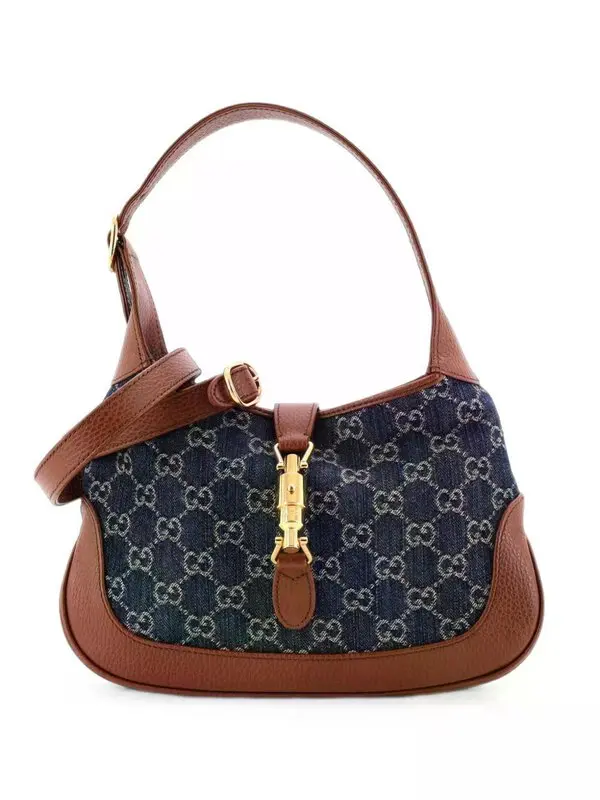 Gucci Jackie 1961 Gg Denim Small Hobo Bag