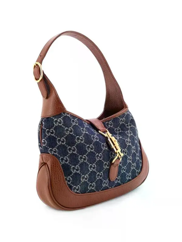 Gucci Jackie 1961 Gg Denim Small Hobo Bag