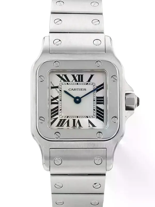 Cartier 2017 Santos Galbée 24mm Watch - White