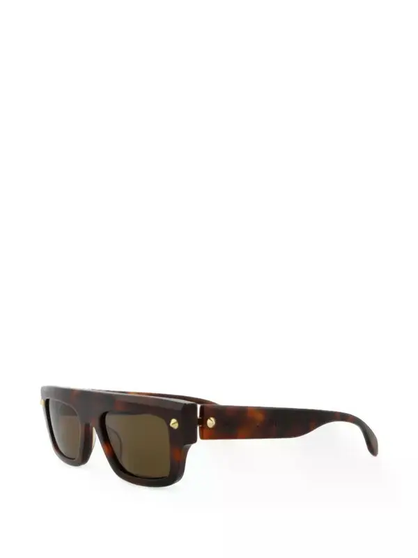 Alexander McQueen Tortoiseshell-effect Square-frame Sunglasses