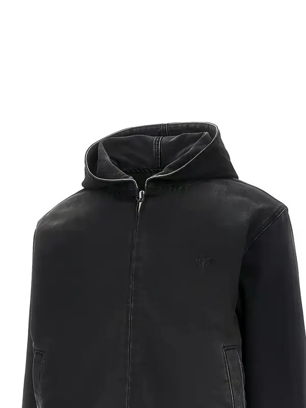 Gucci Logo-embroidered Hooded Jacket