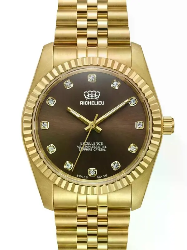 RICHELIEU SWISS Excellence 22mm Watch With Crystal Embellishments