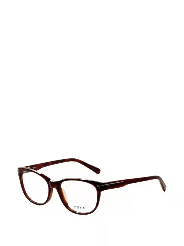Tumi Tortoiseshell-effect Round-frame Glasses