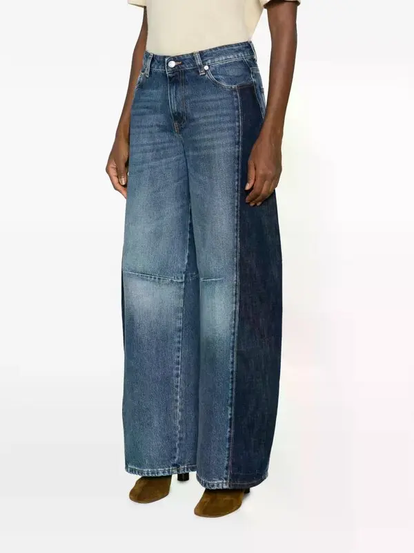VICOLO Two-tone Panelled Jeans