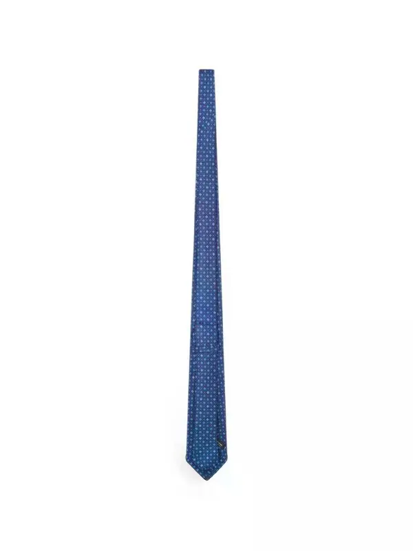 Kiton Geometric-pattern Silk Tie