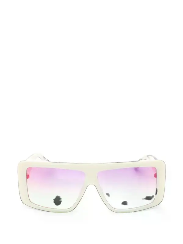 Guess Rectangle-frame Chain-link Sunglasses - White