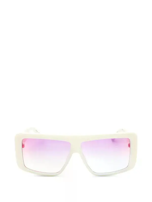 Guess Rectangle Frame Chain-link Sunglasses - White