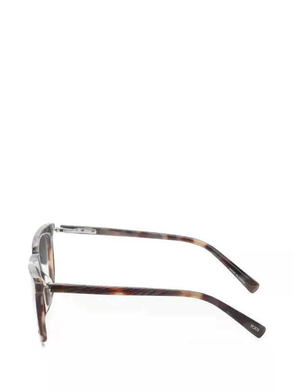 Tumi Tortoiseshell-effect Square-frame Glasses