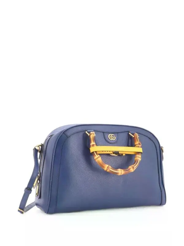 Gucci Diana Nm Bamboo Handle Duffle Bag Leather Medium Travel Bag