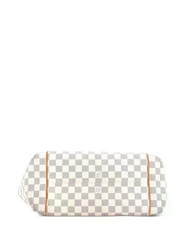 LOUIS VUITTON Damier Mm Tote Bag - White