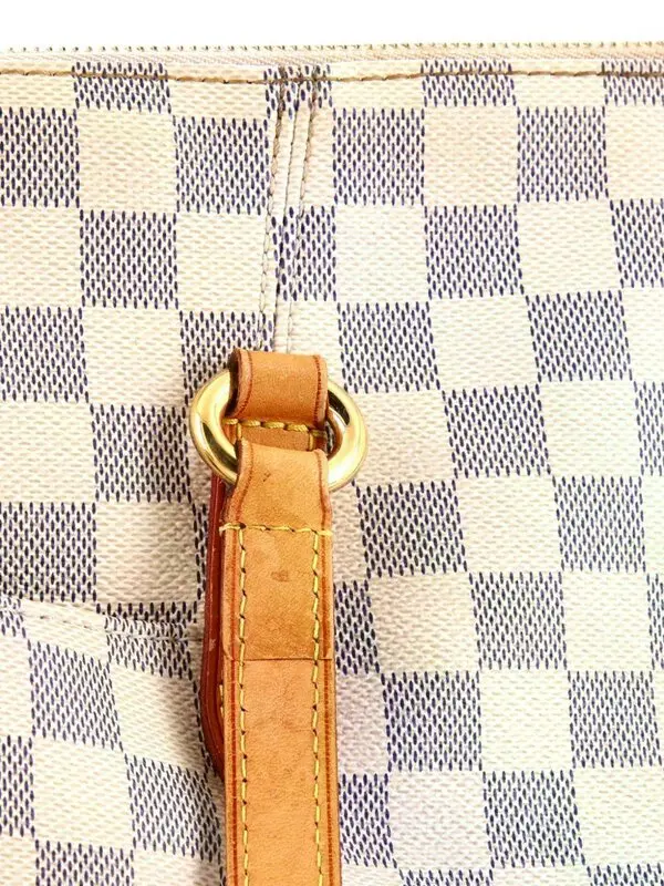 LOUIS VUITTON Damier Mm Tote Bag - White