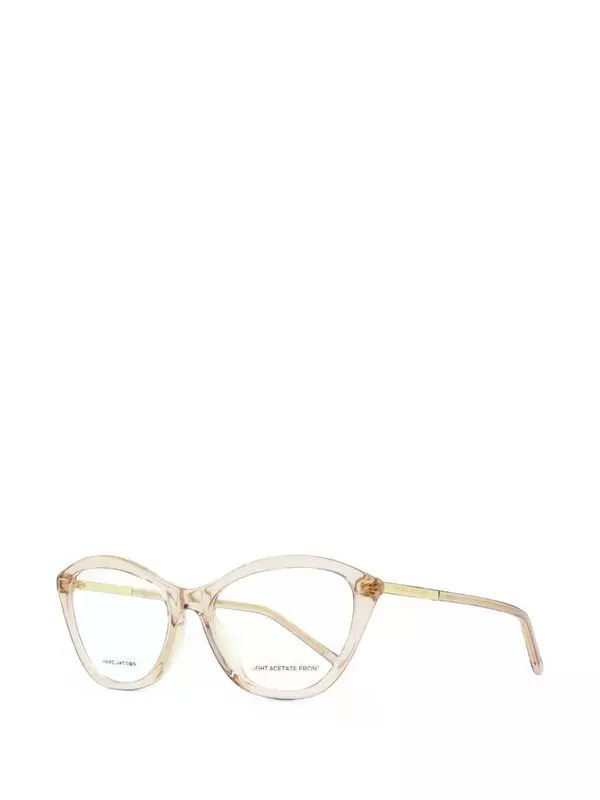 Marc Jacobs 707 Logo-detail Cat-eye Glasses - Neutrals