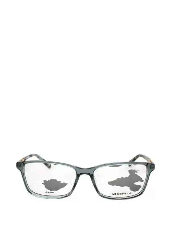 LIZ CLAIBORNE L 671 Rectangle-frame Glasses - Blue
