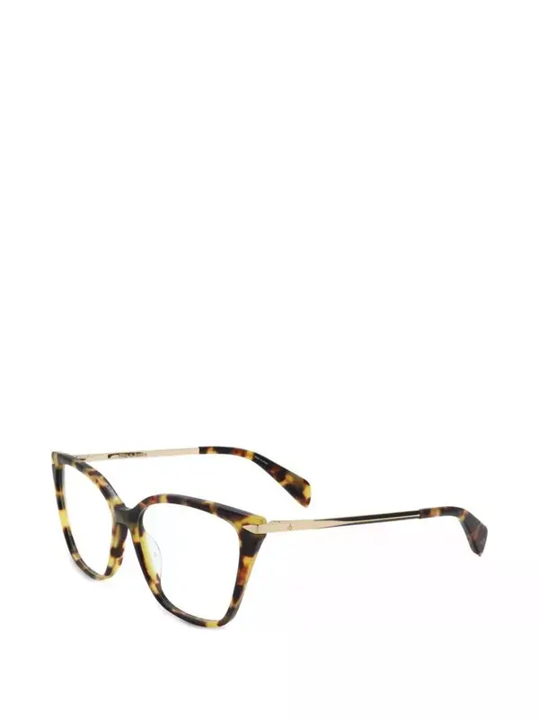 Rag & Bone Tortoiseshell-effect Cat-eye Eyeglasses - Gold
