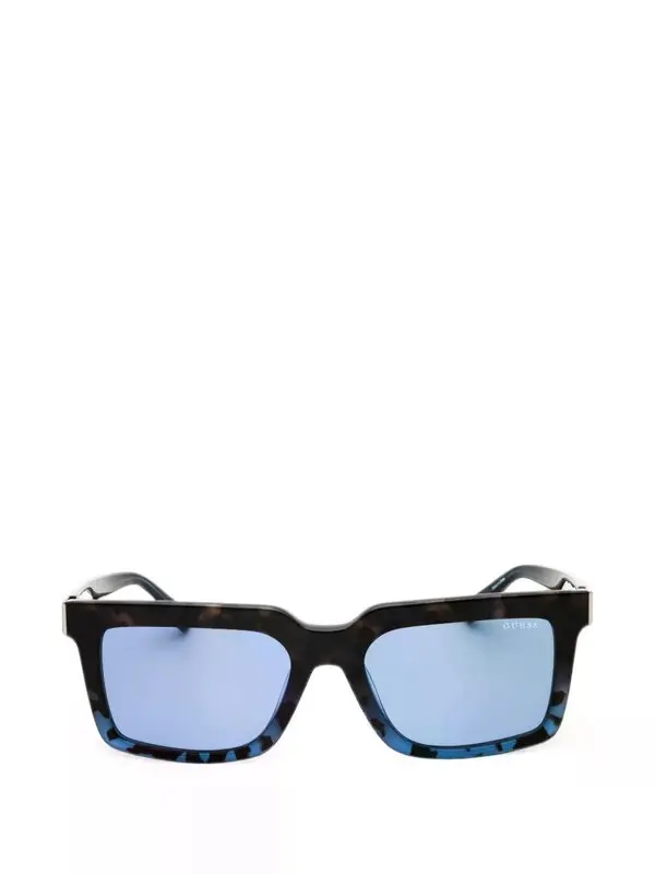 Guess Tortoiseshell-effect Rectangle-frame Sunglasses