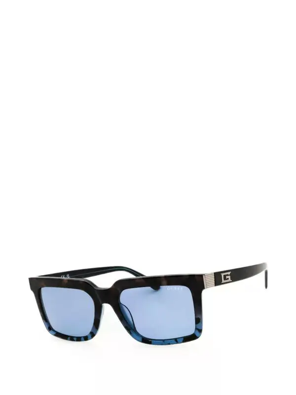 Guess Tortoiseshell-effect Rectangle-frame Sunglasses