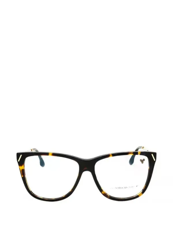 Victoria Beckham Tortoiseshell-effect Rectangle-frame Glasses