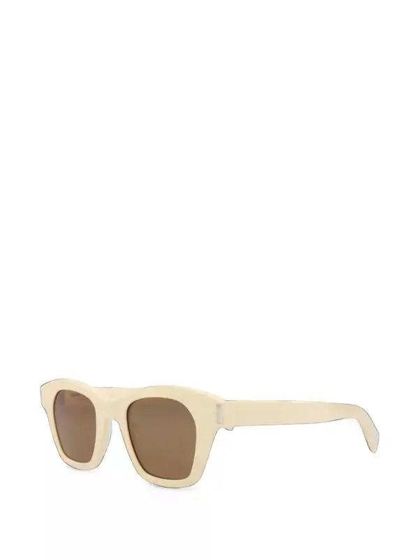 Saint Laurent Square Frame Sunglasses - Neutrals