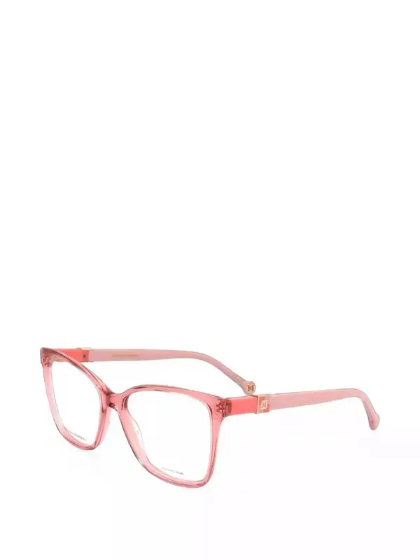 Carolina Herrera Logo-plaque Square-frame Glasses